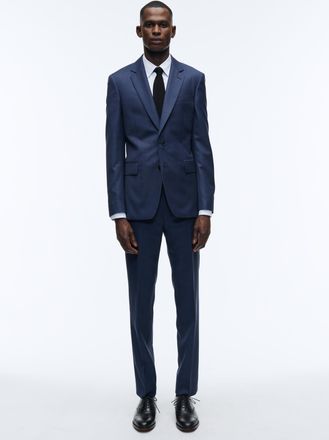 Fursac Costume en caviar de laine bleu - Taille 44 - Homme