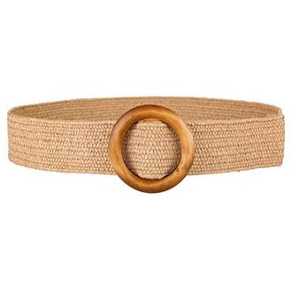 Tendycoco Ceinture Tendycoco pour femme en paille tiss&eacute;e Accessoire pour femme Jeans Robe Pantalon