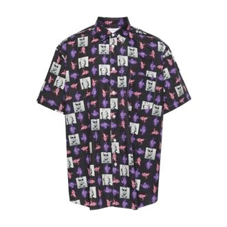 Comme Des Gar&ccedil;ons Print F Kurzarmhemd - - Shirts - Herren - Mehrfarbig - M
