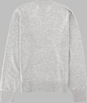 Versace Jeans Couture Logo-Knit Crew Neck Sweater - Gray