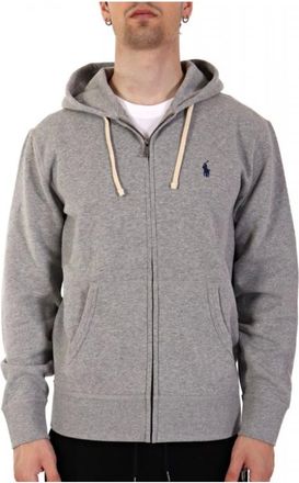 Ralph Lauren Homme, Sweatshirts et sweats &agrave; capuche, Gris, Taille: M Full Zip Sweat &agrave; capuche