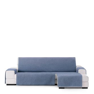 Eysa Valkiria sofabezug chaiselongue 240 cm rechts frontalsicht, Farbe 03, Blau 3