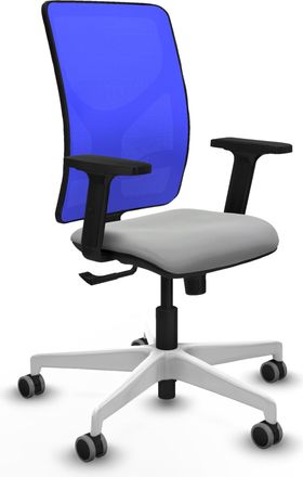 Piqueras y Crespo Stuhl mit R&uuml;ckenlehne aus Netzstoff, mit 2D-Armlehnen, h&ouml;henverstellbare Lendenwirbelst&uuml;tze, ausgestattet mit 3 Positionen und Schneideschaum, mit Rol