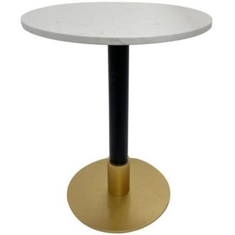 DKD Home Decor Beistelltisch DKD Home Decor Metall Wei&szlig; Marmor 50 x 50 x 61 cm