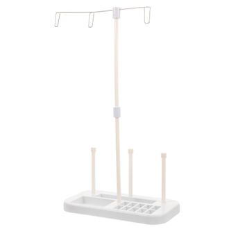 FOMIYES Professioneller N&auml;hmaschinen Garnrollenhalter mit Stabilem Sockel Hoher F&uuml;hrungsschiene und Robustem Kunststoff N&auml;hzubeh&ouml;r f&uuml;r Gleichm&auml;&szlig;igen Fadenlauf