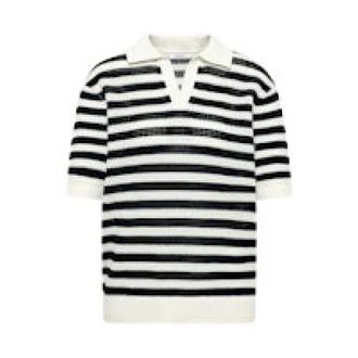 Cecil Gestreiftes Mesh-Polohemd - - Tops - Damen - Mehrfarbig - L