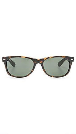 Ray-Ban Lunettes de Soleil, Unisexe, Adulte, 55 mm, Couleur de monture: Tortue/Verre:Vert(Polarized Green Classic G-15)