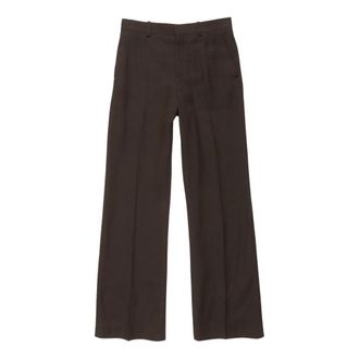 Acne Studios Ma&szlig;geschneiderte Fischgr&auml;t-Hose - - Trousers - Herren - Braun - L