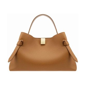 Yuzefi Gyoza Pebble Grain Leder - - Bags - Damen - Braun - ONE SIZE