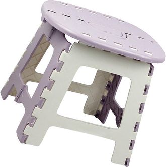 Cabilock Klappbarer Kunststoff falthocker für Zuhause Tragbarer Sitzhocker mit Rutschfesten Füßen Leicht und Stabil für Balkon Camping und Outdoor aktivitäten 