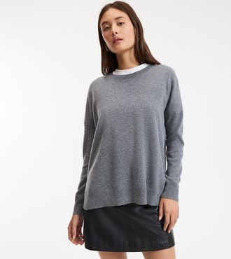 La Redoute Collections Pull Cachemire Col Rond Fine Maille Volume Ample