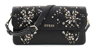 Guess sac &agrave; &eacute;paule bandouli&egrave;re Sadie Flap Shoulder Bag Black noir