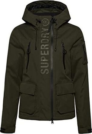 Superdry W5011154A Veste coupe-vent en microfibre pour femme (as3, alpha, m, regular, LO3/SURPLUS GOODS OLIVE), LO3/SURPLUS GOODS OLIVE, M