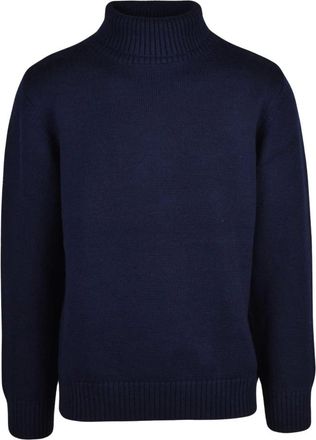 Add Homme, Pulls, Bleu, Taille: L Maglione Collo Alto
