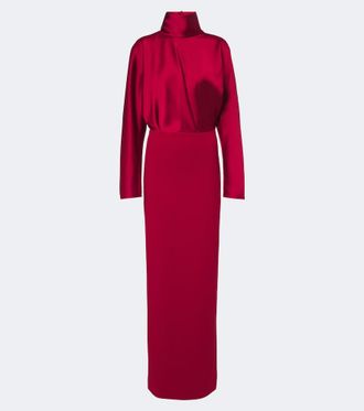Solace London Robe Sedgewick aus Cr&ecirc;pe und Satin