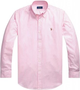 Ralph Lauren Homme, Chemises, Rose, Taille: XL Chemise Coupe Sur Mesure
