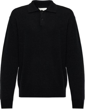 Lisa Yang Polo Cachemire Rufus - Homme - Pulls - Noir - Taille: 2XL