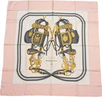 Herm&egrave;s T&uuml;cher & Schals - Hermes Classic BRIDE de GALA Silk Carre 90 Scarf - Gr. unisize - in Rot - f&uuml;r Damen