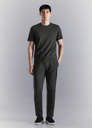 Mango T-shirt slim-fit comfort stretch Coolmax gris fonc&eacute; - Homme - XXL - MANGO MAN