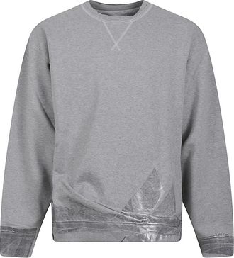 Maison Margiela Homme, Sweatshirts et sweats &agrave; capuche, Gris, Taille: L Taped Jersey SweaT-shirt