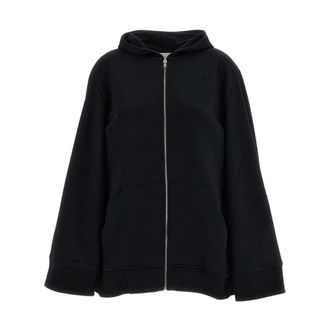 7 For All Mankind SweaT-shirt z zamkiem oversize - Femme - Sweatshirts et sweats &agrave; capuche - Noir - Taille: 38 FR