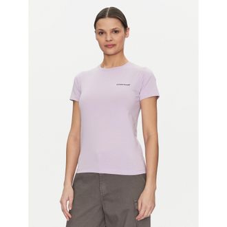 Guess T-Shirt W4YI02 J1314 Violett Slim Fit