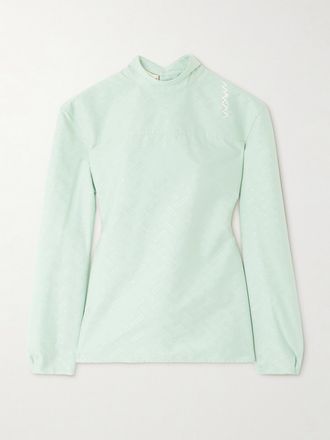 Marni Haut En Jacquard De Coton Mélangé À Broderie - Vert