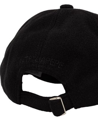 Patrizia Pepe 2F0007 Embroidered Logo Baseball Cap - Black