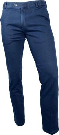 Meyer Homme, Pantalons, Bleu, Taille: W26 Oslo Chino