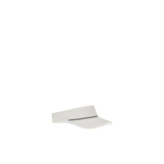 Brunello Cucinelli unisex, Accessoires, Blanc, Taille: ONE Size Visi&egrave;re en nylon avec bande brillante