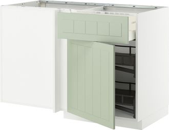 IKEA METOD / MAXIMERA Eckunterschrank m Schublade+Auszug