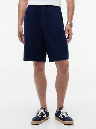 Tommy Hilfiger Short tiss&eacute; structur&eacute; coupe d&eacute;contract&eacute;e