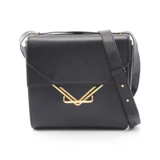 Bottega Veneta Pre-owned The Clip Leather Shoulder Bag - Femme - Pre-owned - Noir - Taille: ONE Size
