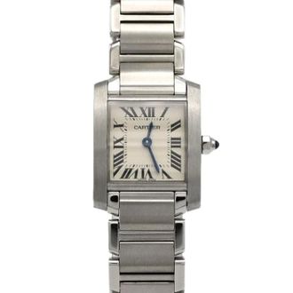 Cartier Pre-owned Tank Francaise en acier inoxydable - Femme - Pre-owned - Gris - Taille: ONE Size