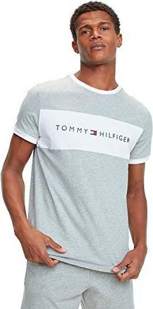 Tommy Hilfiger Original Logo Flag T-Shirt - Grey Heather X Large