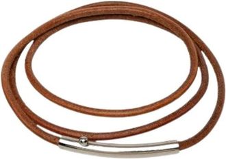 Herm&egrave;s Ceinture en cuir doccasion - Femme - Pre-owned - Brun - Taille: ONE Size