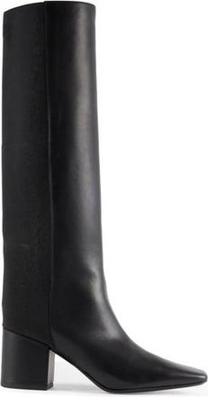 Courr&egrave;ges Bottes hautes &agrave; elastique en cuir