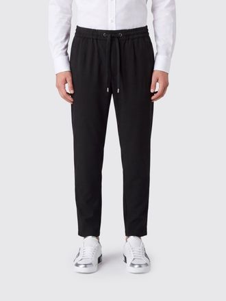 Dolce & Gabbana Pantalon de jogging slim en coton stretch avec logo