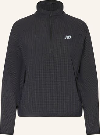 New Balance Laufshirt Ultra Light Half Zip schwarz