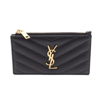 Saint Laurent Pre-owned Cuir petite-maroquinerie - Femme - Pre-owned - Noir - Taille: ONE Size