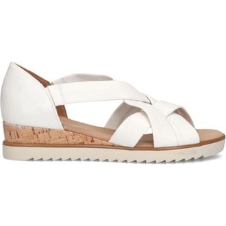 Gabor Elegante wei&szlig;e Wedges Sandalen - - Shoes - Damen - Wei&szlig; - 40 1/2 EU