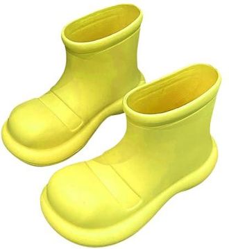 Generic &Eacute;l&eacute;gantes bottes de pluie mi-mollet &eacute;paisses polyvalentes et mignonnes pour femme, Vert, 39 EU