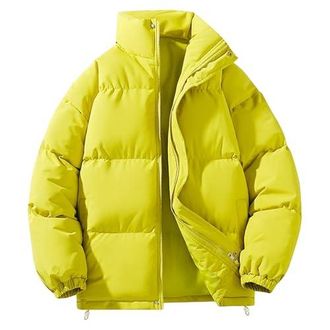 Generic Doudoune dhiver chaude et &eacute;paisse pour homme - R&eacute;sistante &agrave; leau - Coupe-vent - Veste isolante d&eacute;contract&eacute;e - Manteau rembourr&eacute;, Vert, XXL