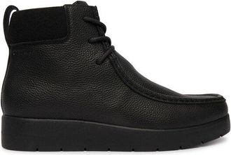 Calvin Klein Schn&uuml;rschuhe Hybrid City Lug Mid Boot F Lth HM0HM02260 Schwarz