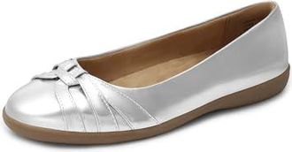 Dream Pairs Ballerines Femme Confortables à Bout Rond, Chaussures Plates à Enfiler avec Soutien de la Voûte Plantaire, Idéales pour Bureau, Travail ou Quotidien,S