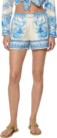 Versace Underwater Barocco Cotton Shorts