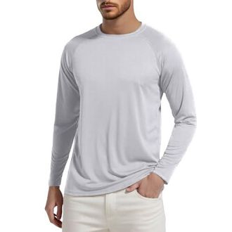 Generic T-shirt de sport pour homme - T-shirt fonctionnel &agrave; manches courtes UPF 50+ - S&eacute;chage rapide - Pour lentra&icirc;nement en plein air, le fitness - Rashguard
