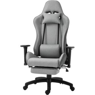 Vinsetto Vinsetto - Bürostuhl Computerstuhl Drehstuhl mit abnehmbarem Kopf- und Lendenkissen Wippenfunktion ergonomischer Schreibtischstuhl drehbar