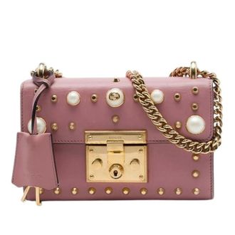 Gucci Sac bandouli&egrave;re Pre-owned orn&eacute; de perles - Femme - Pre-owned - Rose - Taille: ONE Size