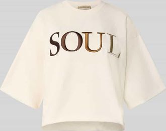 Smith & Soul Cropped Boxy Fit Sweatshirt mit Label-Stitching